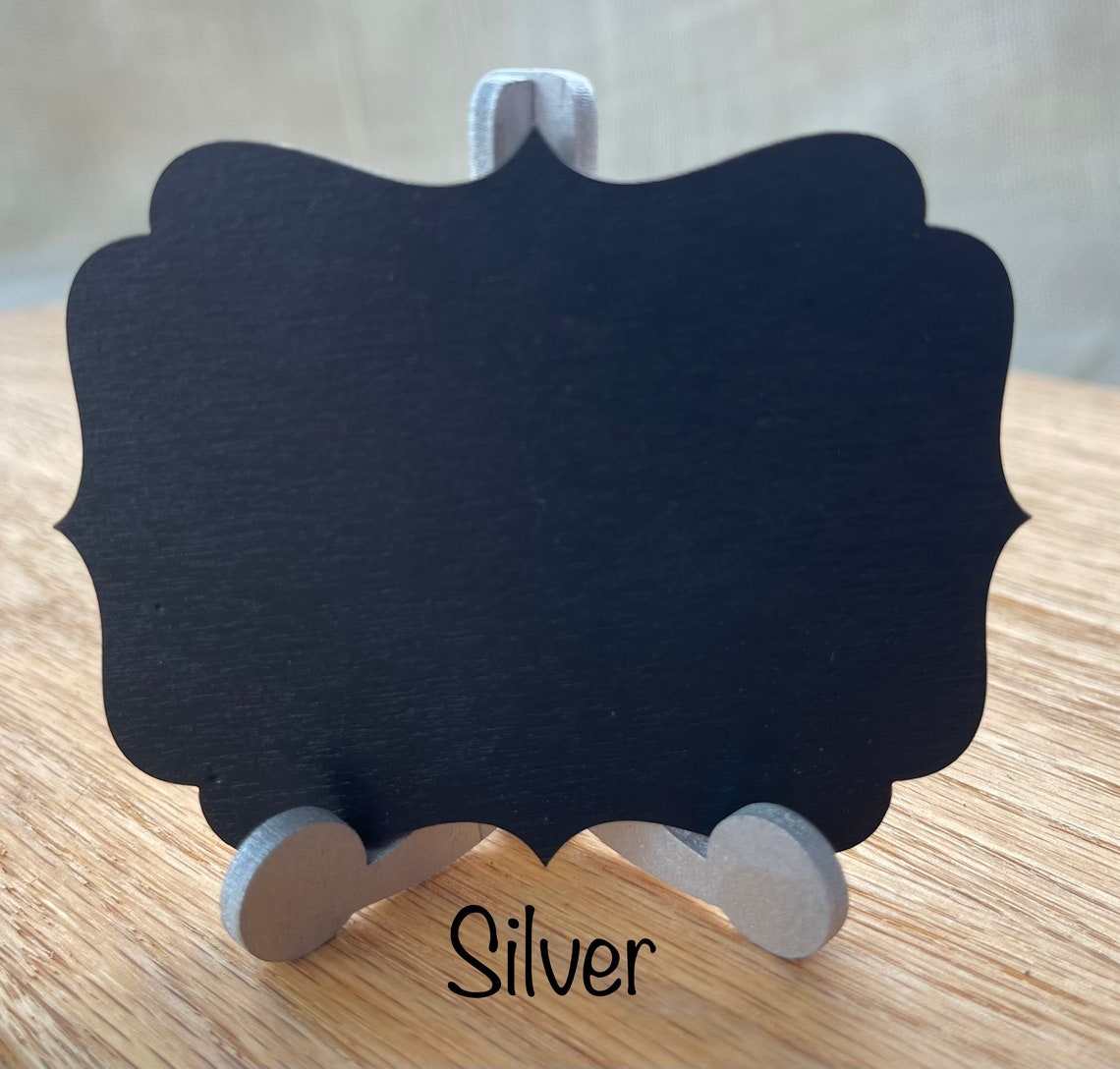 6 Mini Chalkboard Wood Easel Signsliquid Chalk Marker - Etsy