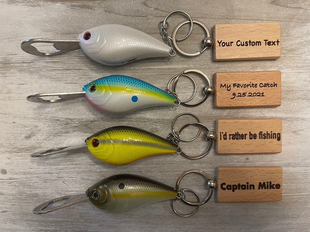 Personalized Fish Key Chain Key Ring - Etsy