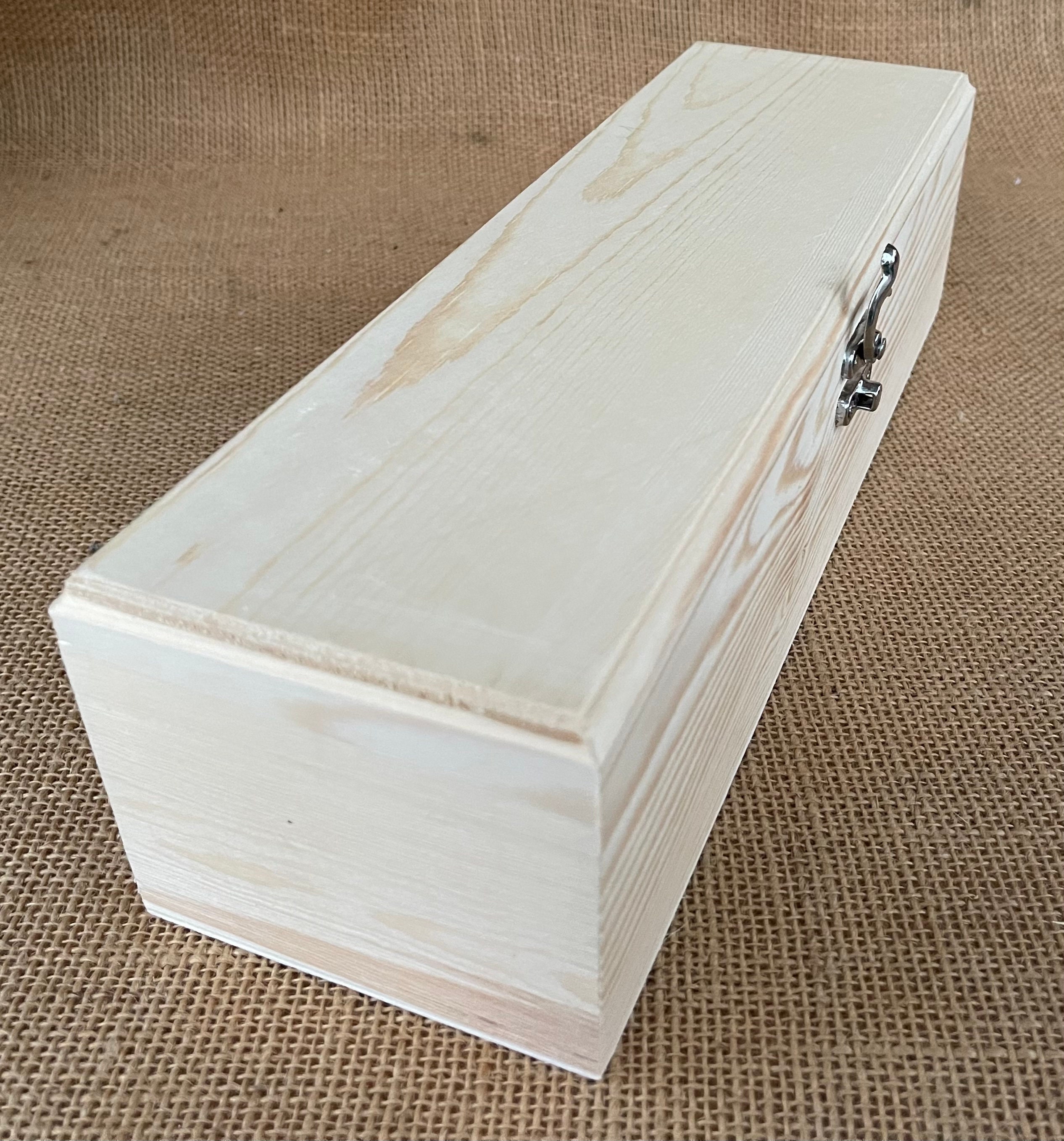 Rectangle Unfinished Wood Box - Etsy