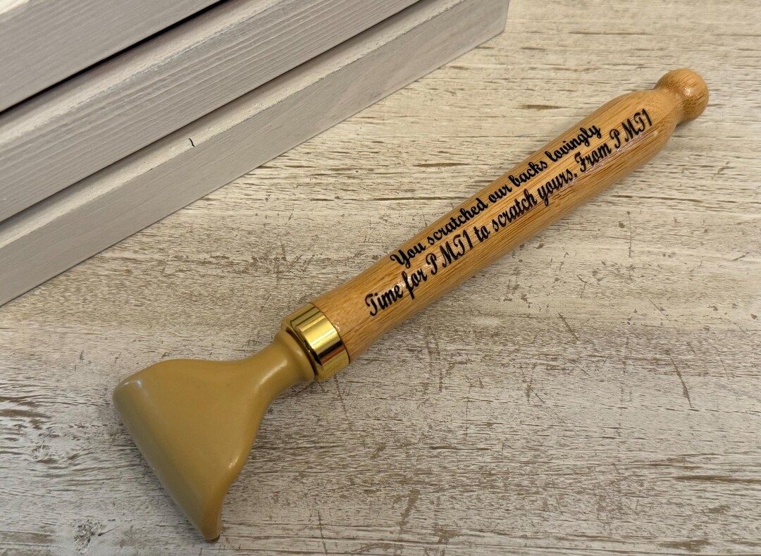 Personalized Bamboo Back Scratcher: Extendable Telescopic Design - Etsy