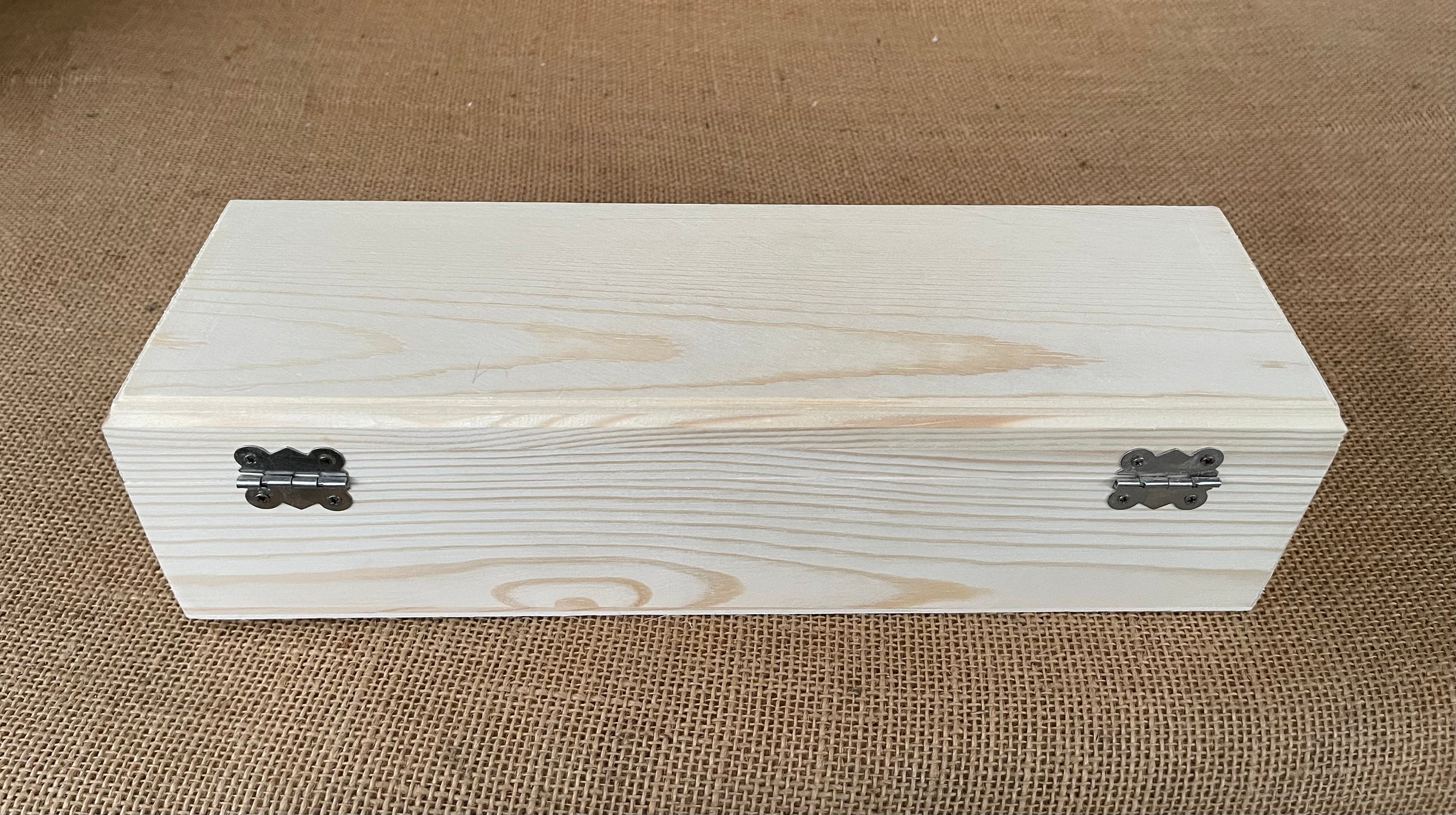 Rectangle Unfinished Wood Box - Etsy