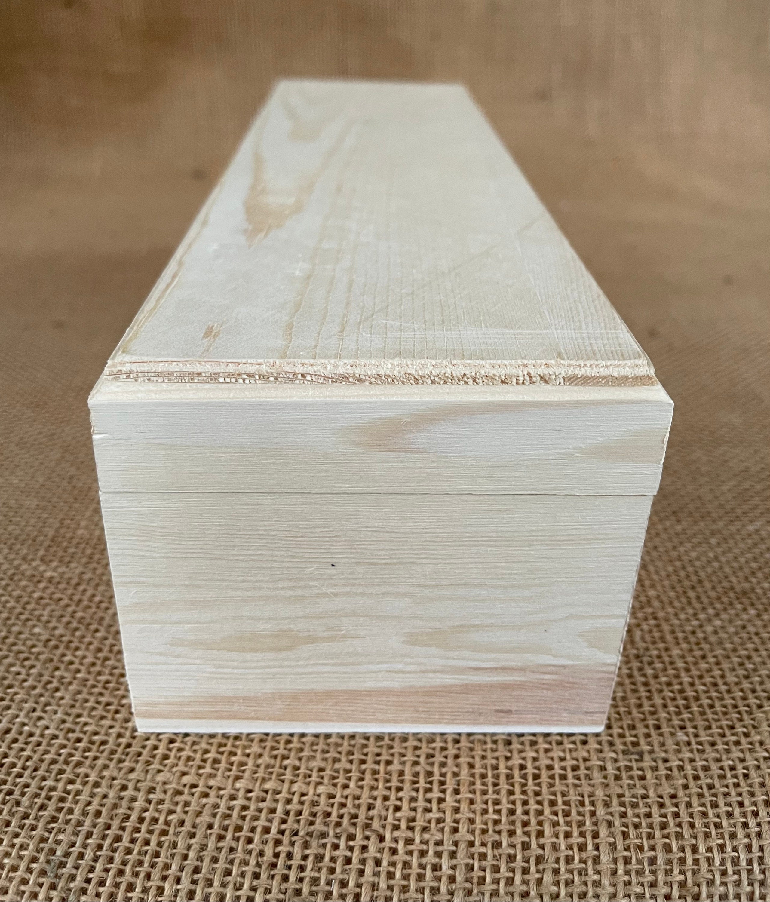 Rectangle Unfinished Wood Box - Etsy
