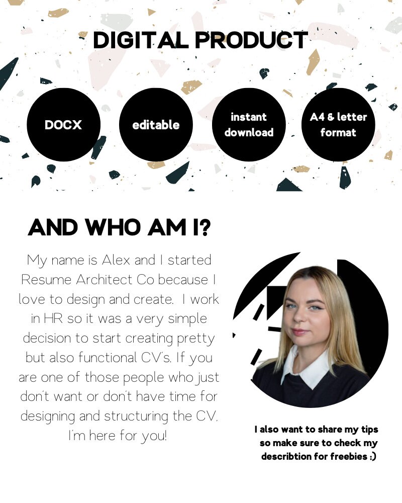 CV Design Professional Resume Template With Cover Letter and References ...