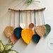 Handmade Wall Hanging With Leaves/ Home Decor/ Modern Style - Etsy