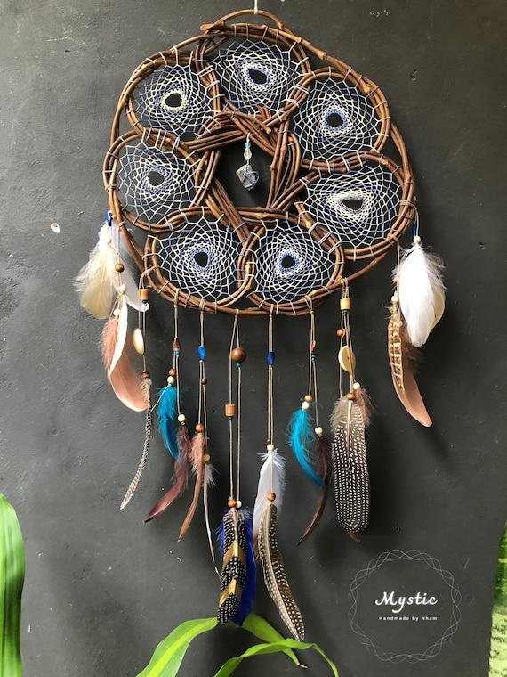Well-made Dream Catcher Wood Wall Art Large Dreamcatcher Wall - Etsy