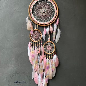 Pink Dream Catcher for Girls, Baby Nursery Decor Handmade Wall Decor ...