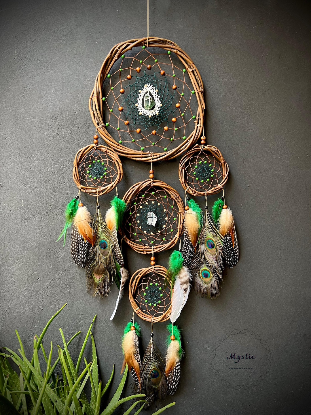 Large Dream Catchers for Girls Room Decor Boho Moon Dream Catcher Wall ...