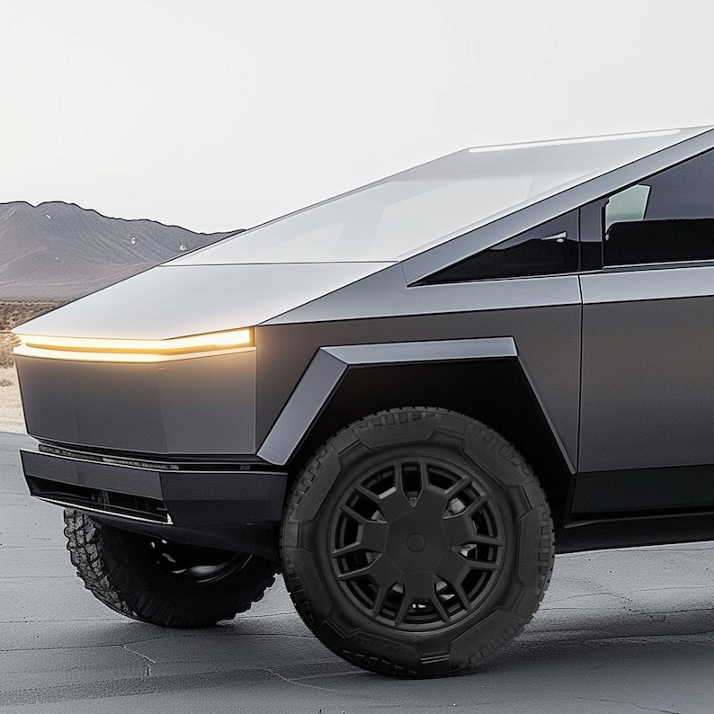 Tesla Cybertruck 2023-2025 Wheel Covers 4PCS Hubcaps & Center Caps for ...