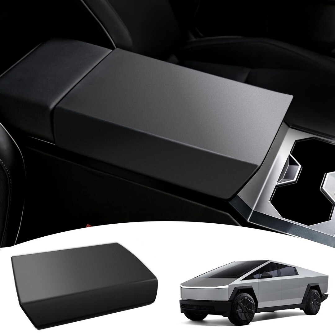 Tesla Cybertruck 2024-2025 Center Console Armrest Cover TPE Scratch ...