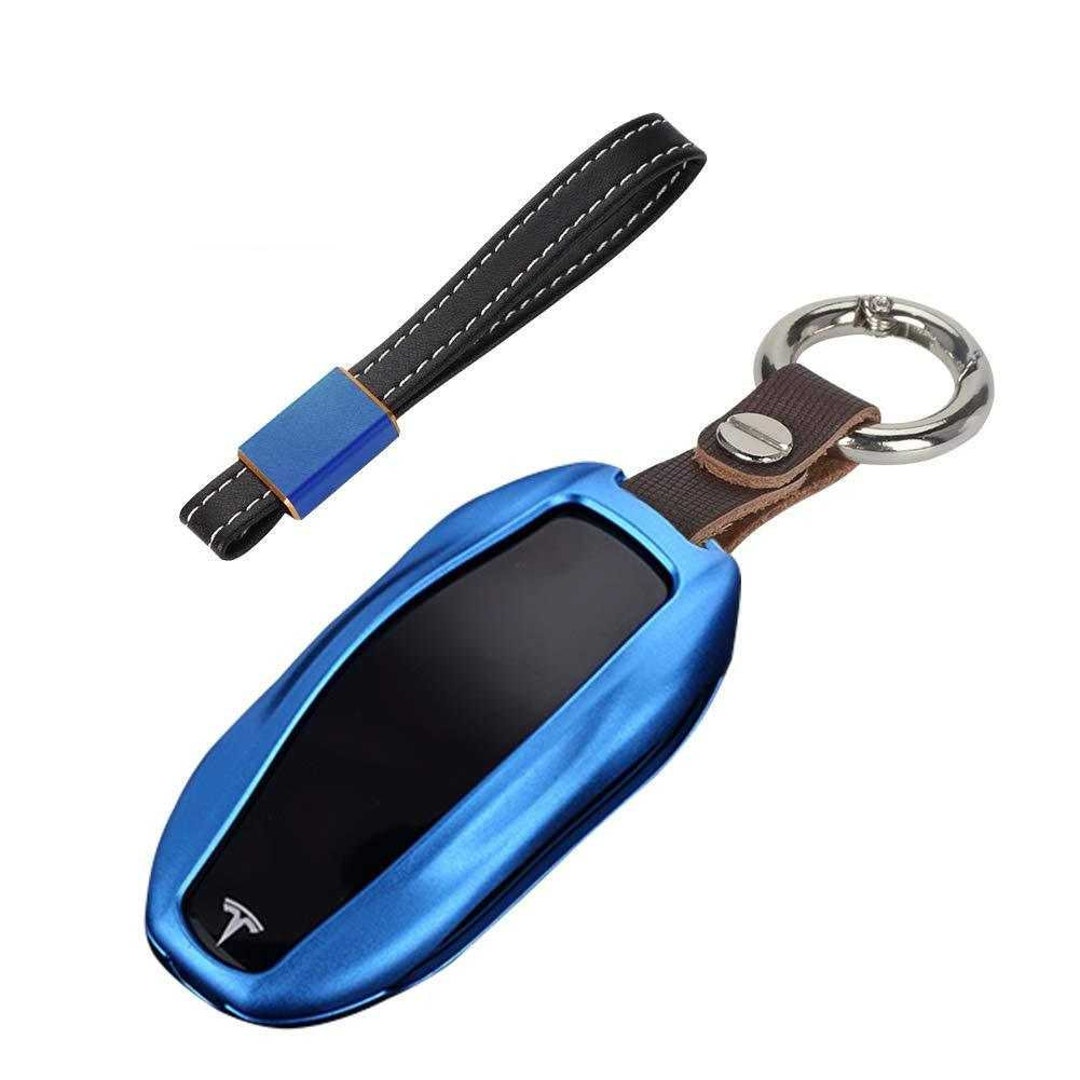 Key Fob Cover Aluminum blue Tesla Model S3X - Etsy