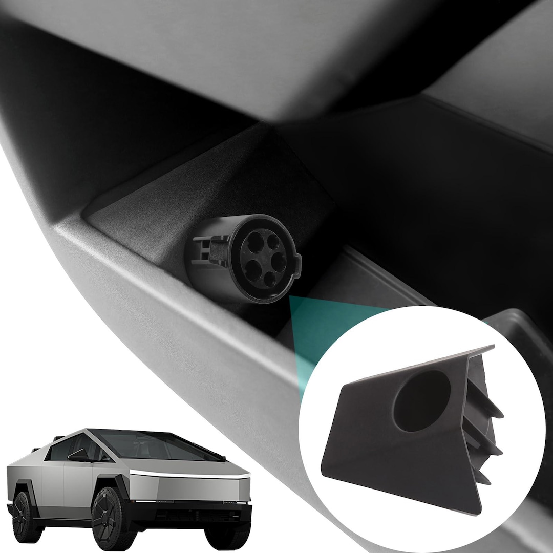 Charging Adapter Storage Box for Tesla Cybertruck 2023-2025 - Durable ...