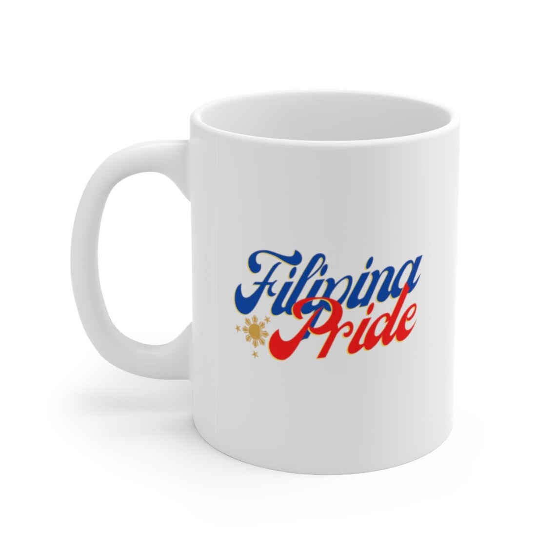 Filipina Pride Ceramic Mug, Filipino Flag Coffee Mug, Gift for Filipino ...