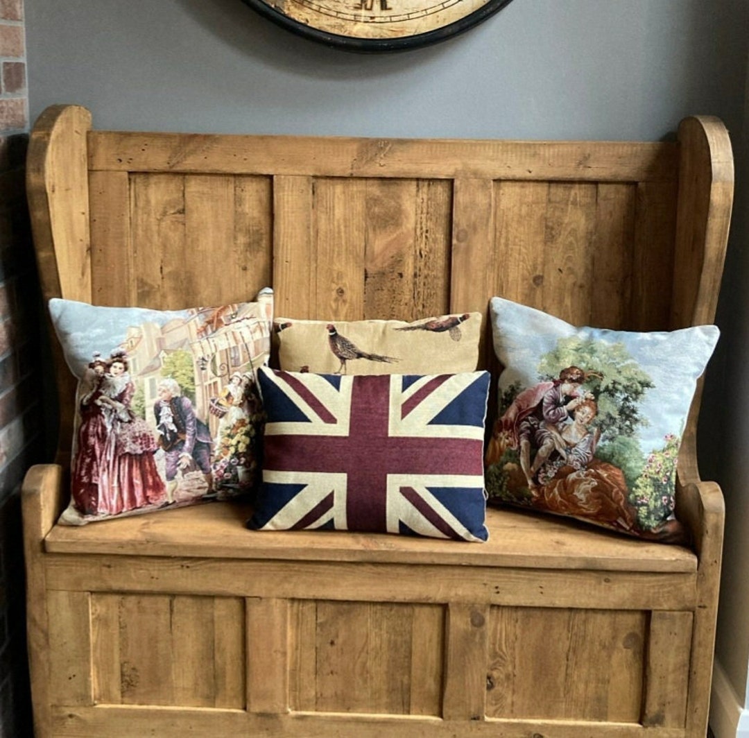 4ft Settle Bench With Storage/ Monk Bench - Etsy UK