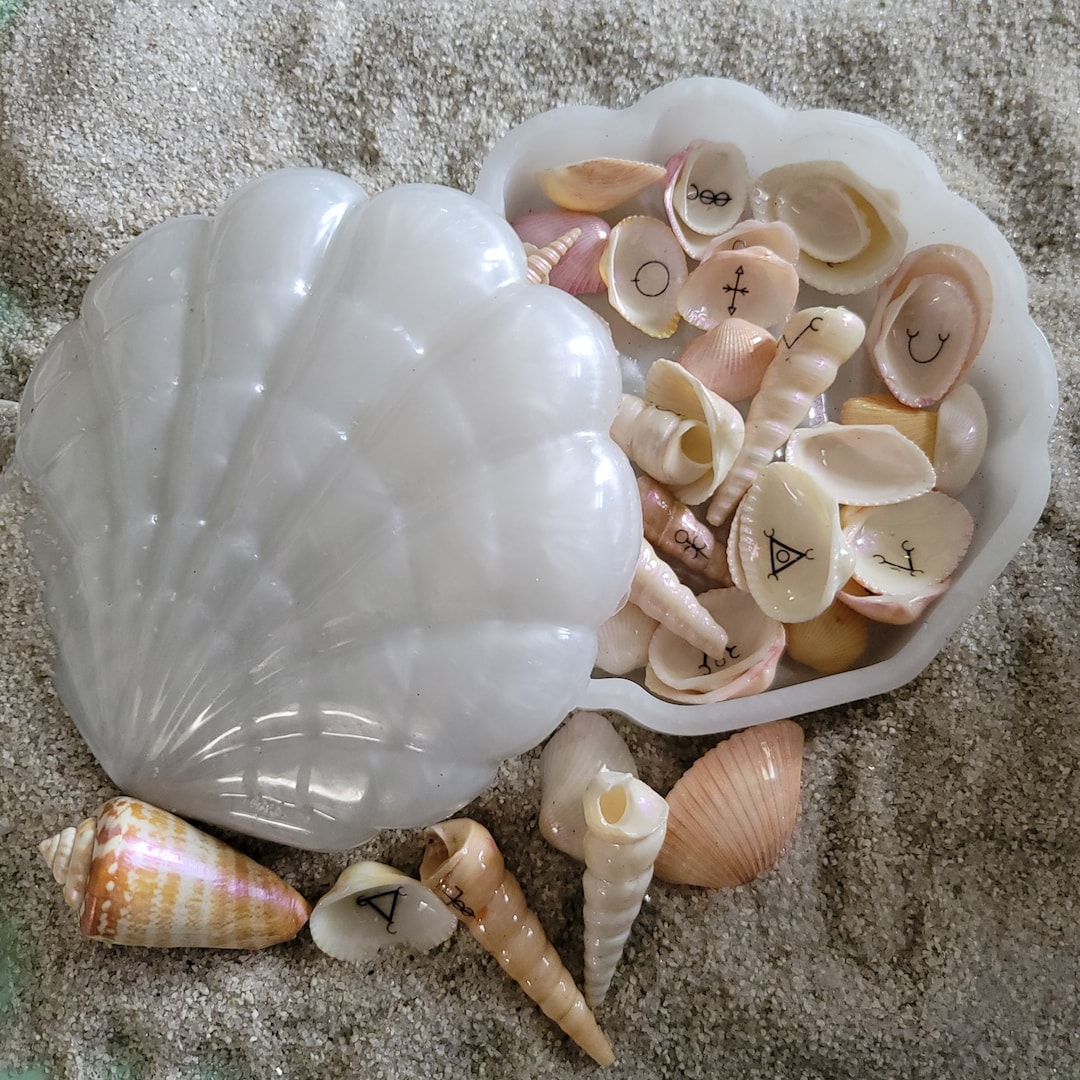 Italian Janarric Sacred Sea Witch Runes by KJ, Hand Painted Sealed ...