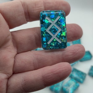Magical Sparkle Glitter Bling Elder Futhark Viking Resin Runes by KJ ...