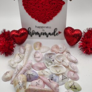 Italian Janarric Sacred Sea Witch Runes by KJ, Hand Painted Sealed ...