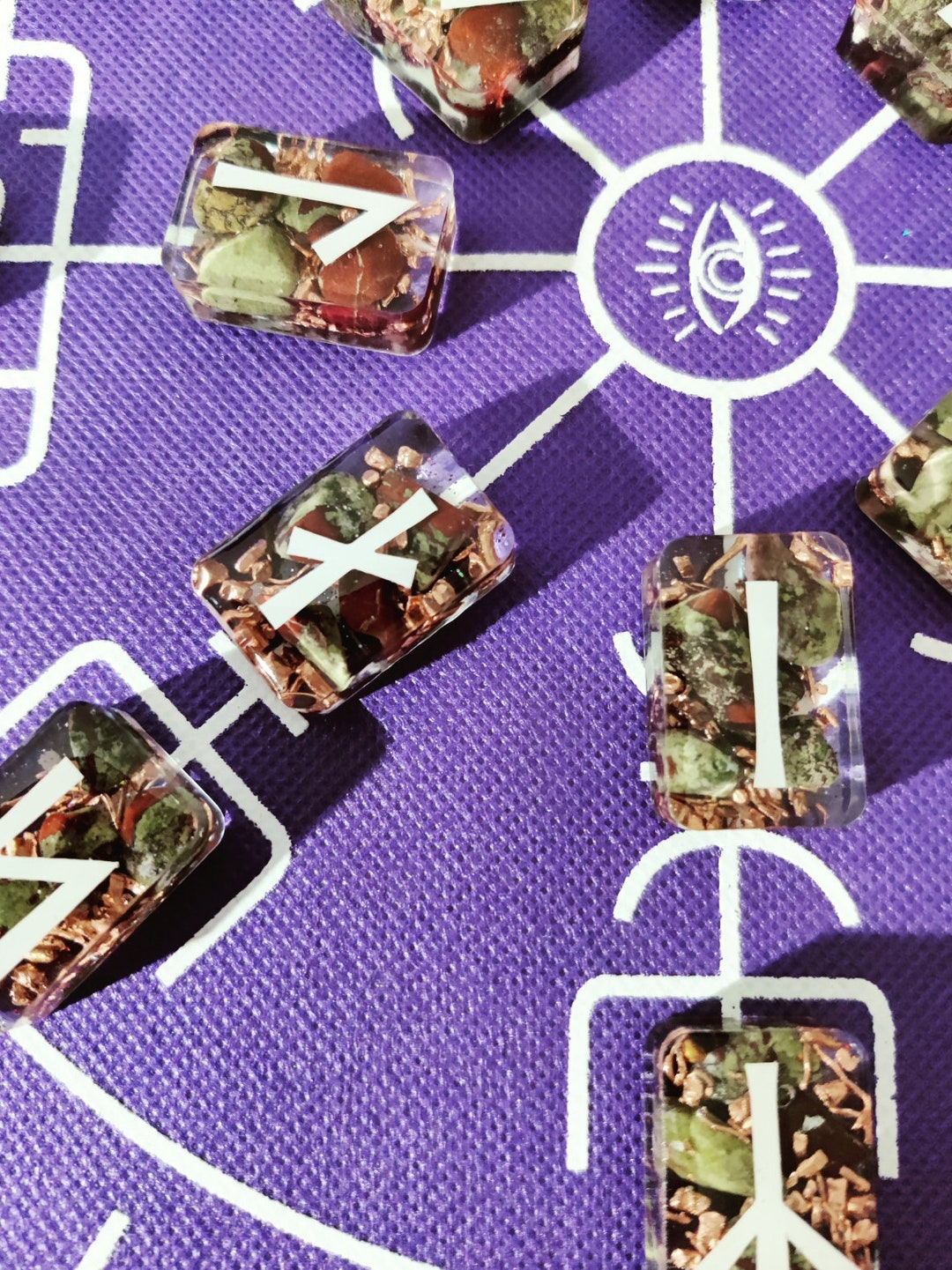 Younger Futhark Norse Viking Long-branch Dragonsblood Resin Runes by KJ ...