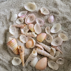 Italian Janarric Sacred Sea Witch Runes by KJ, Hand Painted Sealed ...