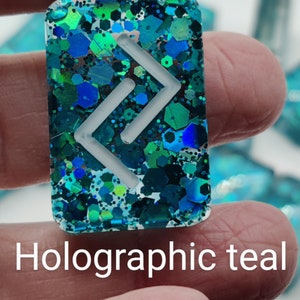 Magical Sparkle Glitter Bling Elder Futhark Viking Resin Runes by KJ ...