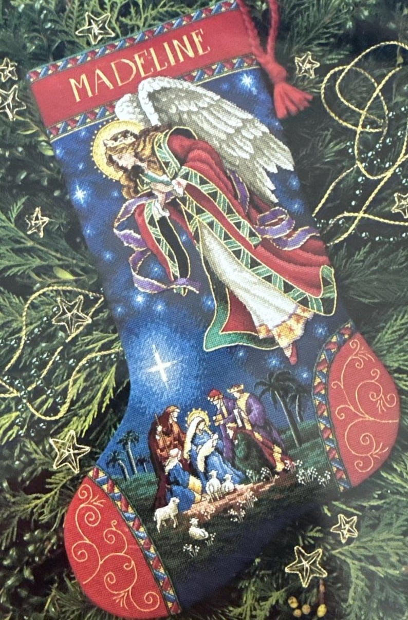 Vintage Christmas Stocking Bundle of 9 PDF Counted Cross Stitch PDF ...