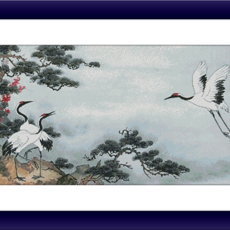 Needlepoint Chart Crane - Etsy