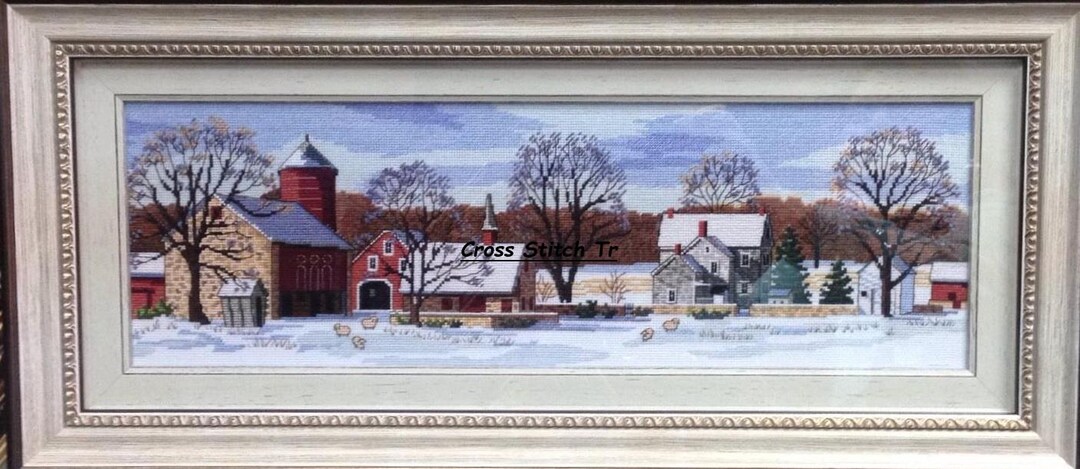 Country Farm Counted Cross Stitch Pdf Pattern Cottage Digital Cross ...