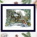 Winter Cottage Counted Cross Stitch Pattern Winter Landscape Digital ...