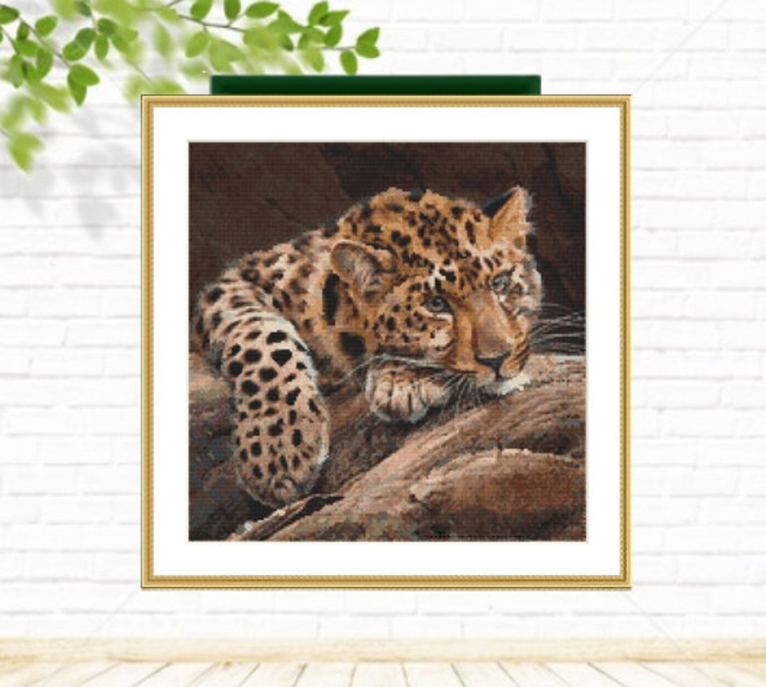 Leopard Animal PDF Counted Cross Stitch Pattern Pdf Wild Animals ...