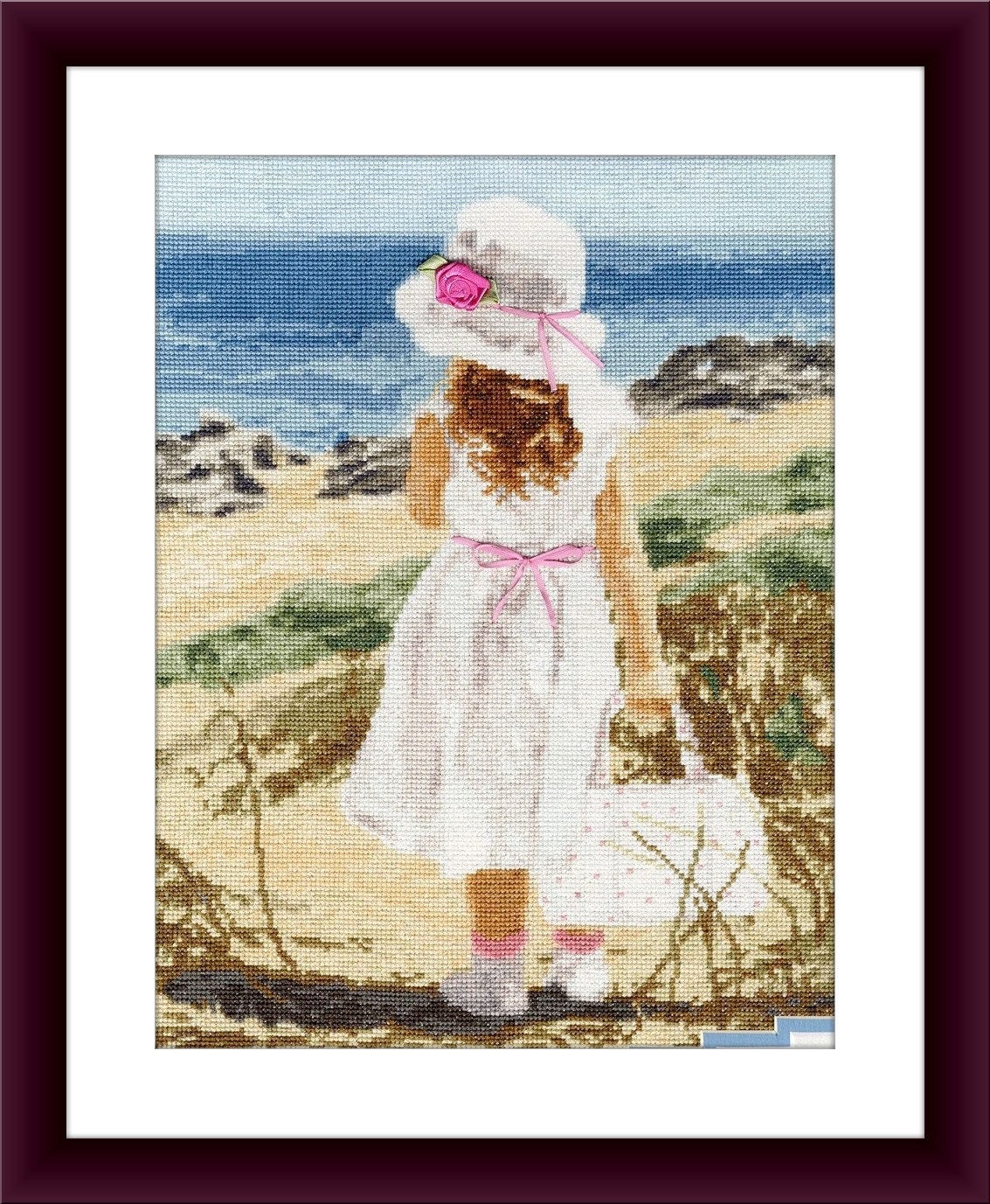 Mermaid Watercolor Counted Cross Stitch Pattern Pdf Girl - Etsy
