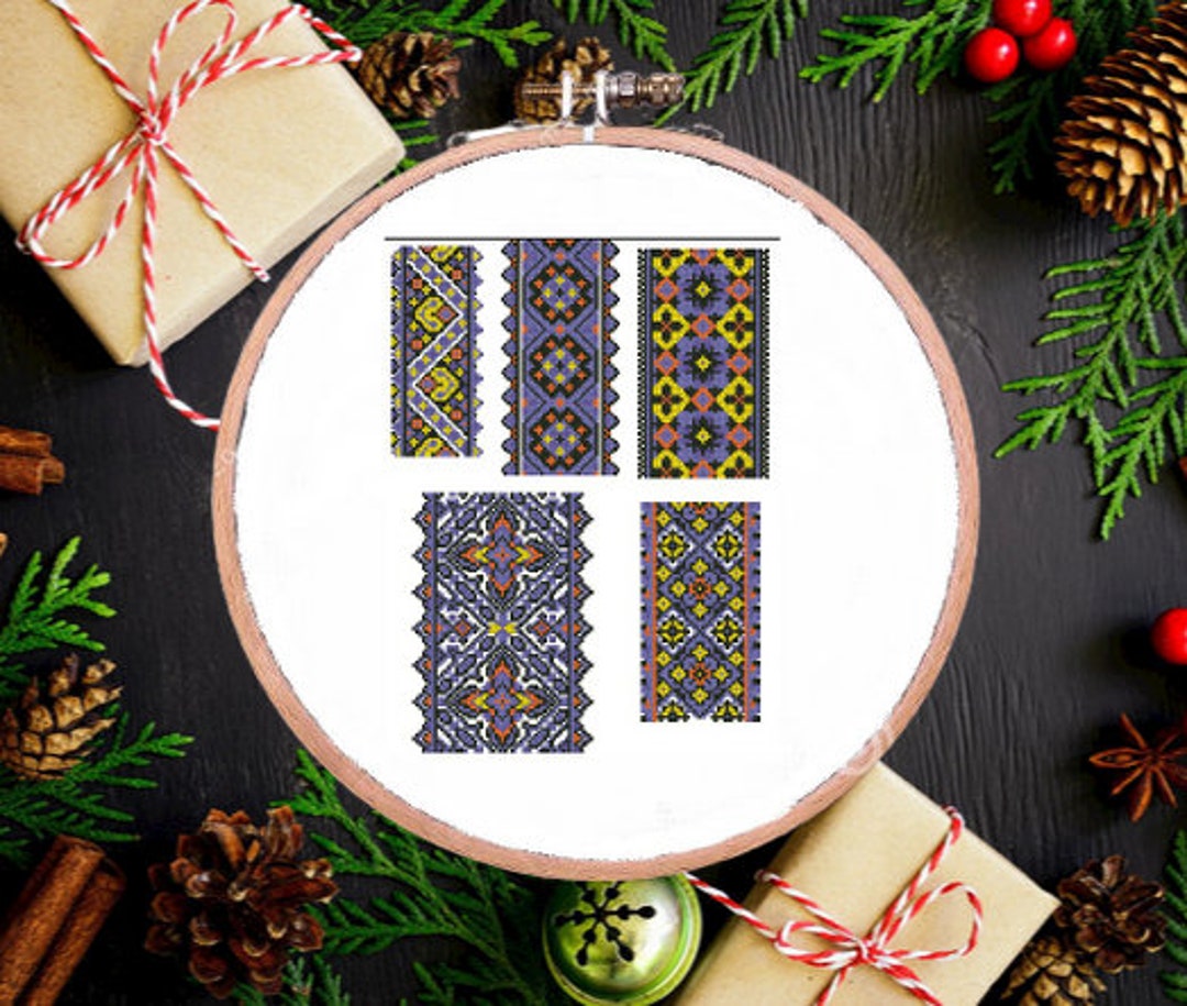 Ukrainian Bookmarks Counted Cross Stitch Pdf Pattern Books Library ...