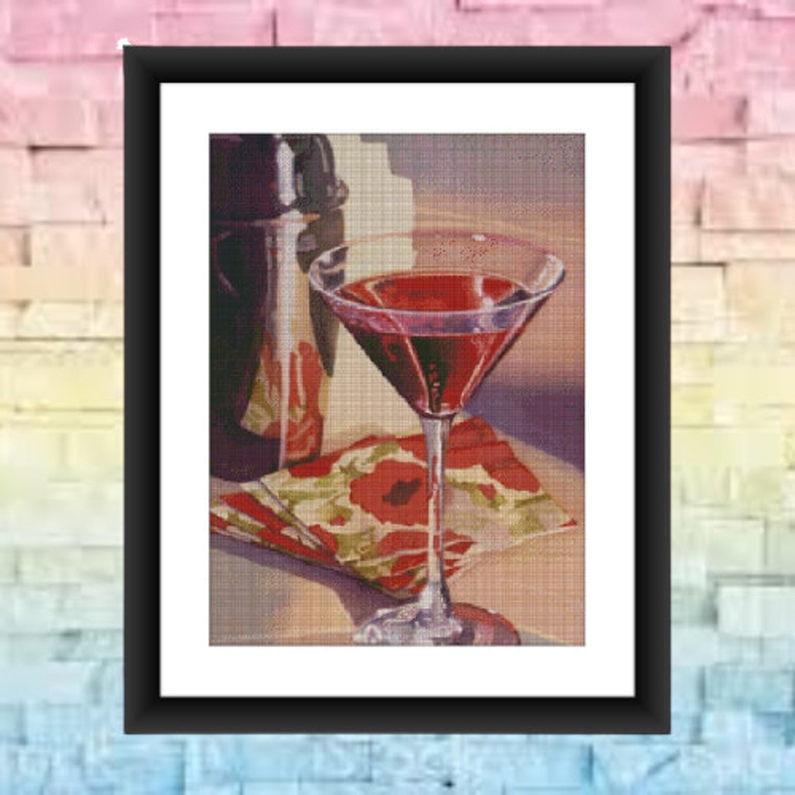 Kitchen Counted Cross Stitch Pattern Pdf Wine Digital Cross - Etsy