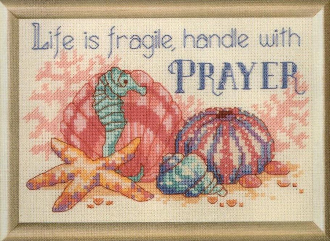 Sea Shell Counted Cross Stitch Pattern Pdf Sampler Seascape Digital ...