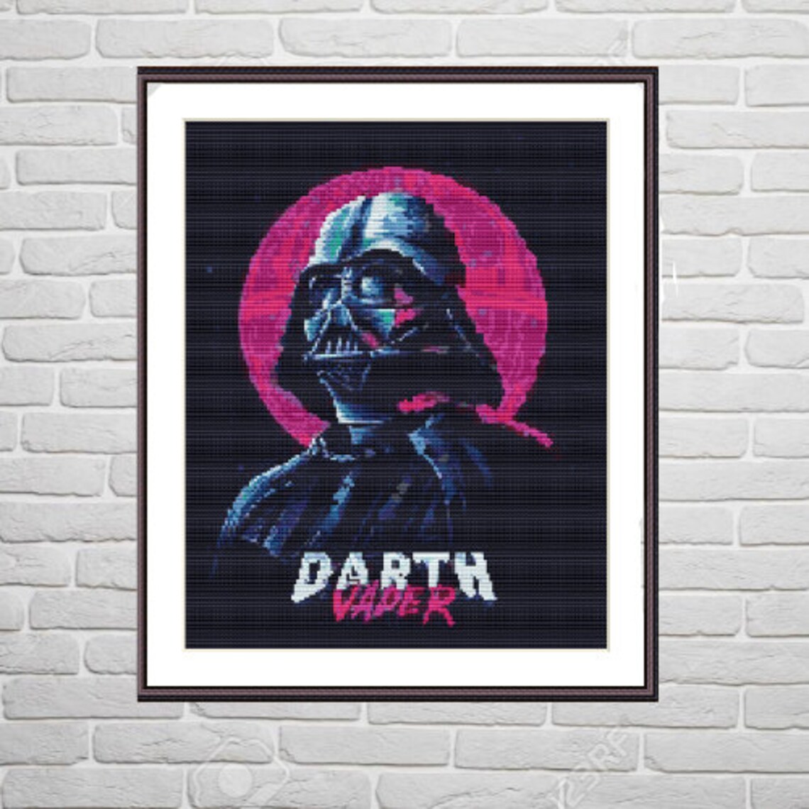 Darth Vader PDF Counted cross stitch pattern Star Wars Digital | Etsy