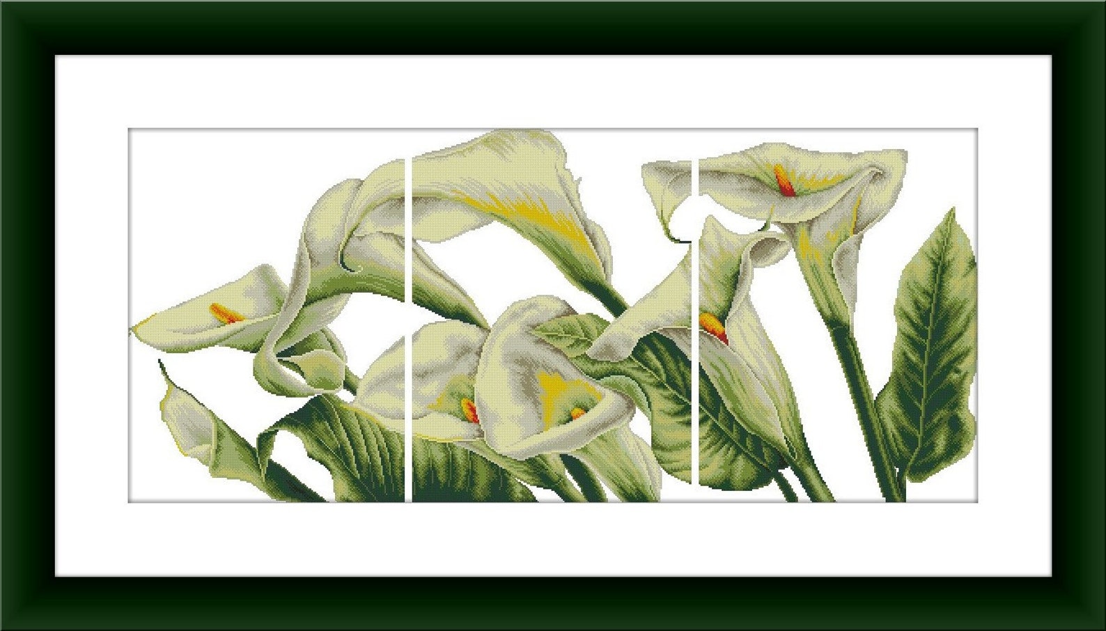 Calla Lily Counted Cross Stitch Pattern Pdf Flower Digital X | Etsy