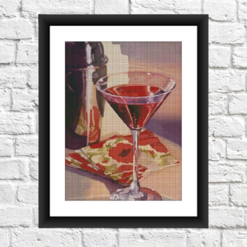 Kitchen Counted Cross Stitch Pattern Pdf Wine Digital Cross - Etsy