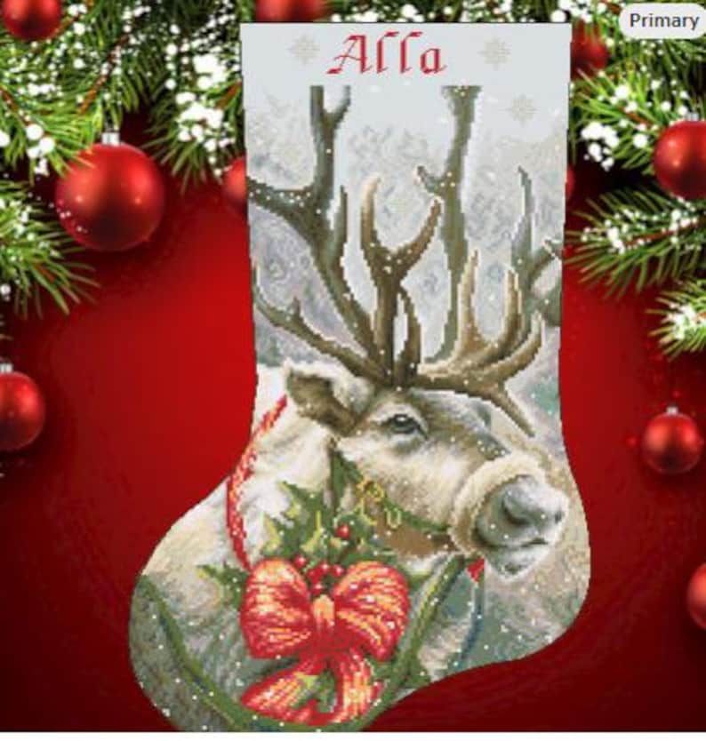 Vintage Christmas Stocking Bundle of 9 PDF Counted Cross Stitch PDF ...