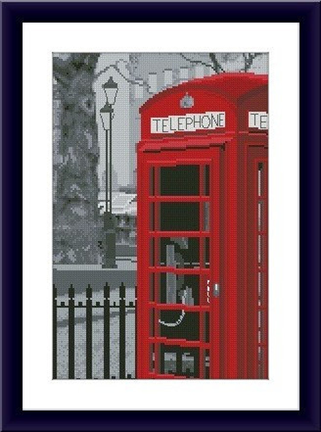 London City PDF Counted Cross Stitch Pattern Big Ben Digital Cross ...
