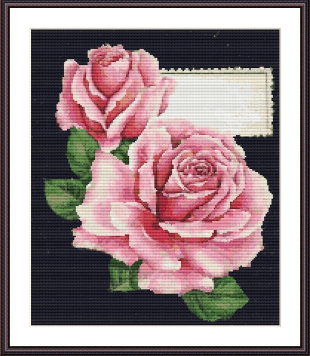 Roses PDF Counted Cross Stitch Pattern Rose Garden Digital X Stitch ...