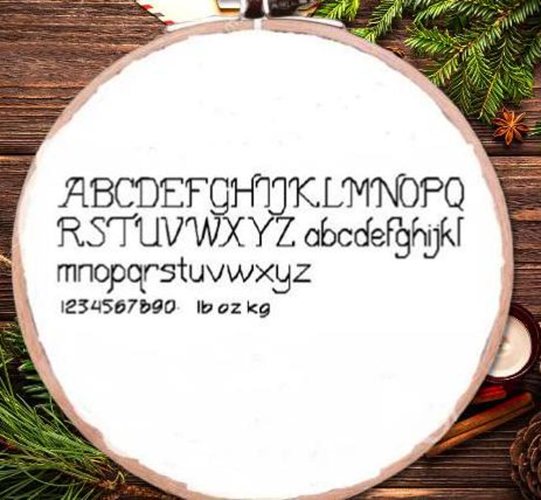 Alphabet Counted Cross Stitch Pattern Pdf Abc Stocking Digital Cross ...