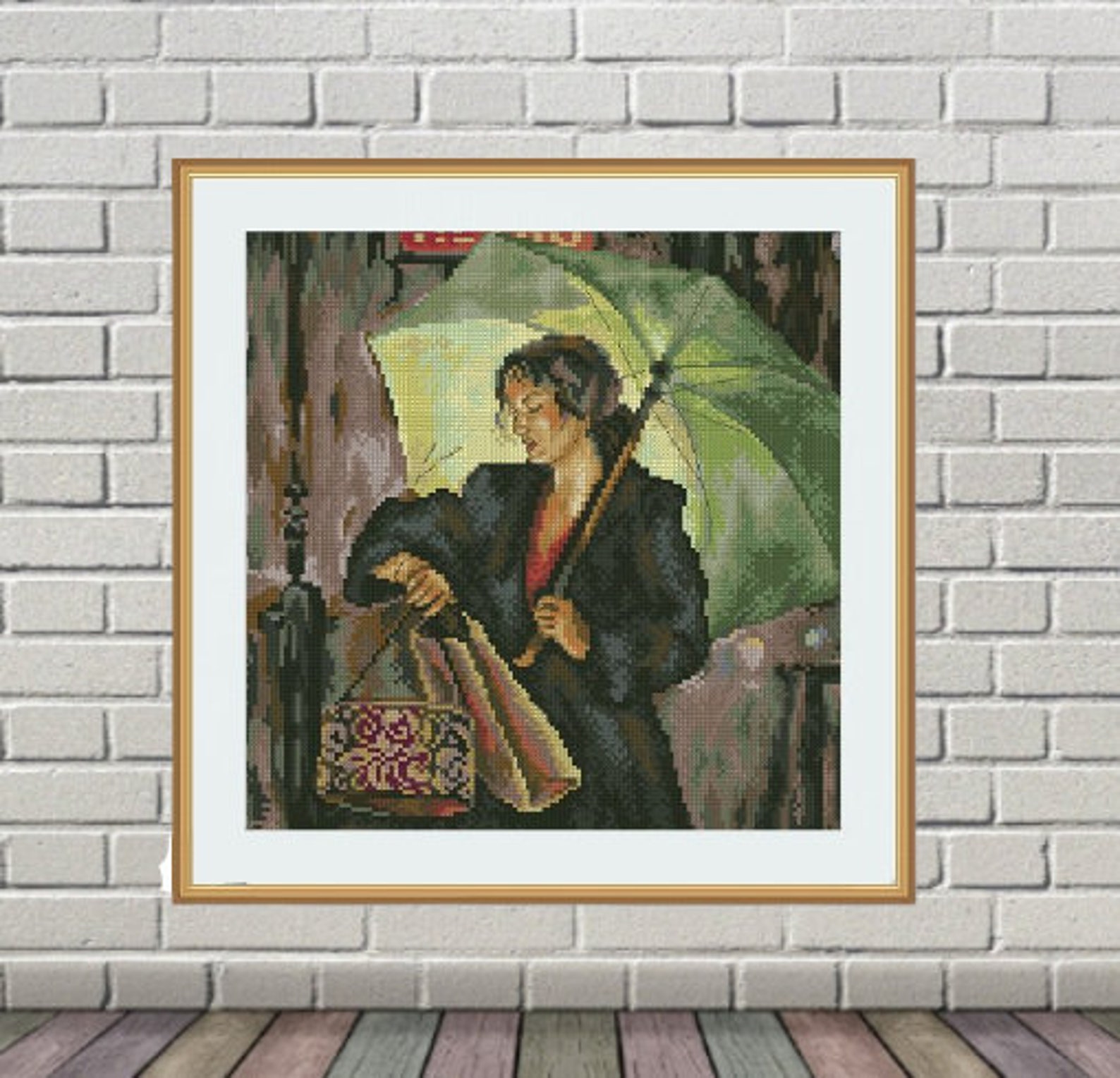 Lady Counted Cross Stitch Pattern Pdf Paris Lady Digital Cross - Etsy
