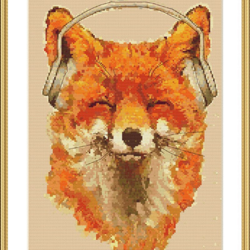 Fox Cross Stitch Kit - Etsy