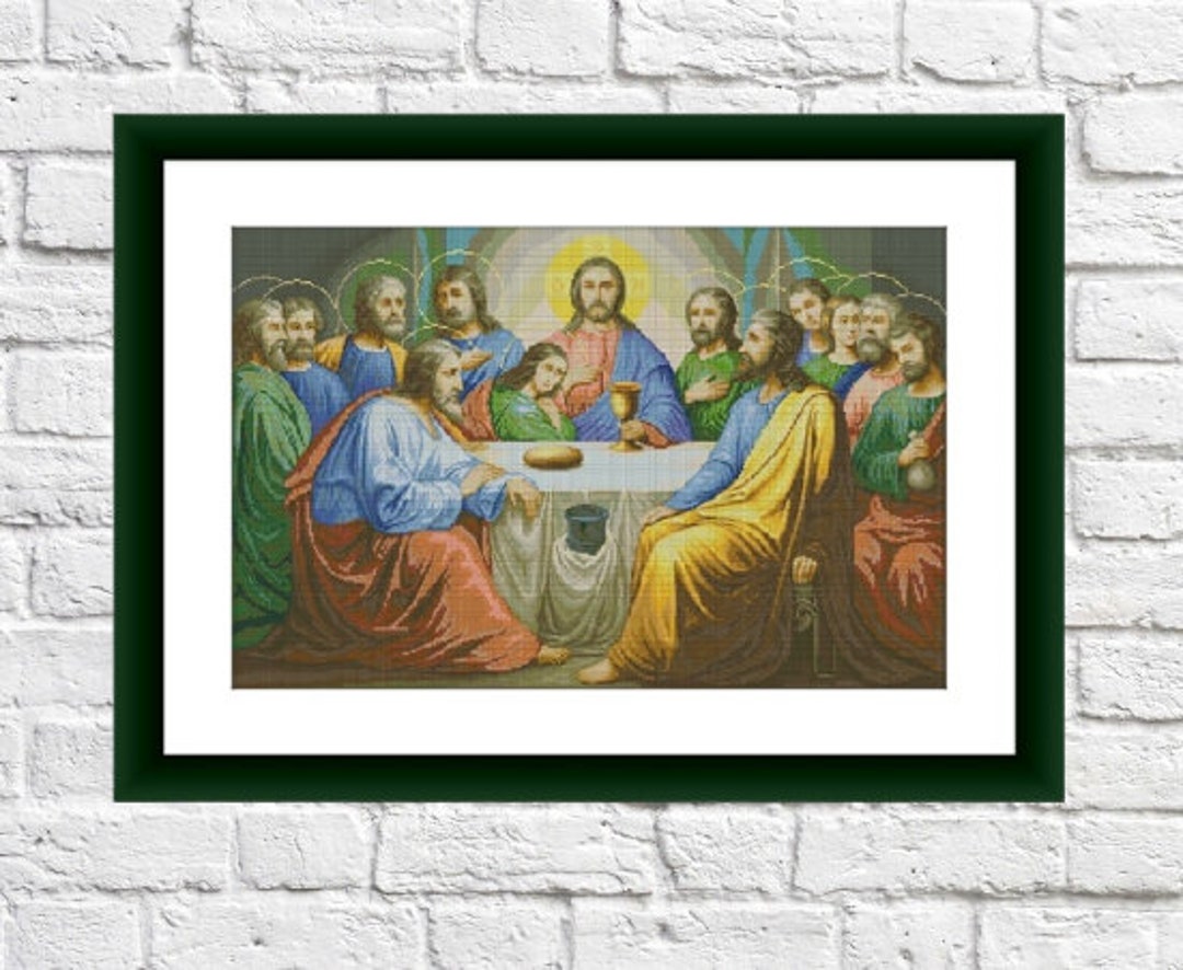 Jesus Christ Icon PDF Counted Cross Stitch Pattern Catholic Jesus ...