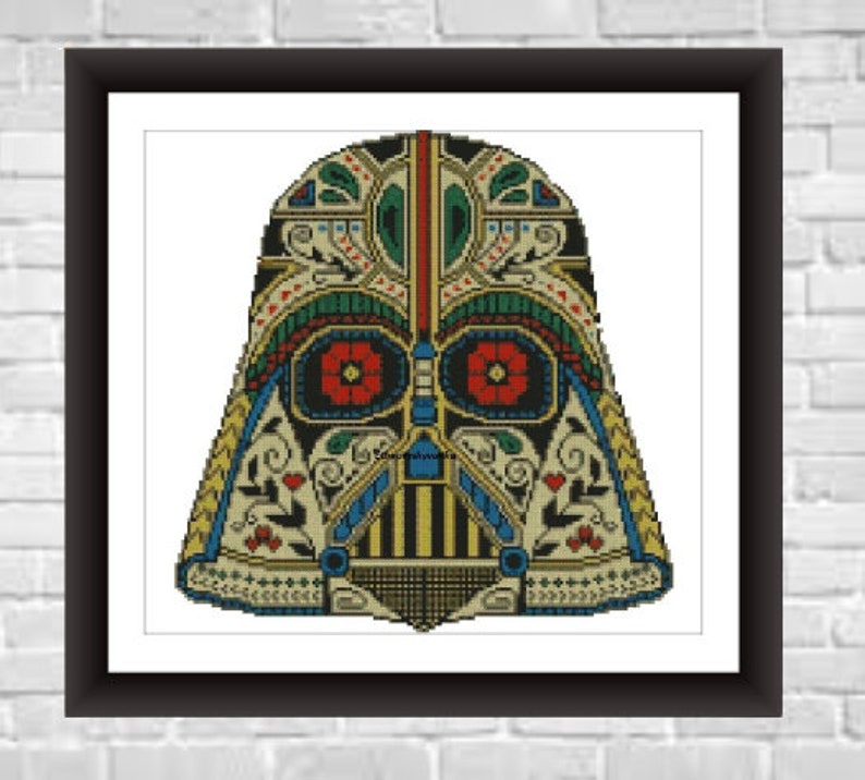 Darth Vader PDF Counted Cross Stitch Pattern Star Wars Digital - Etsy