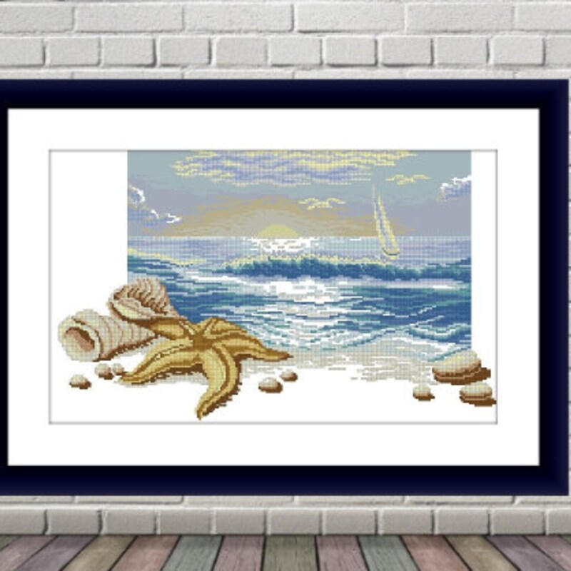 Sea Shell Cross - Etsy