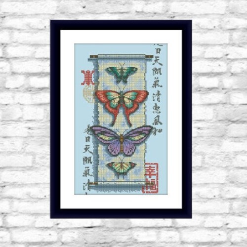 Butterfly Forest Cross Stitch Pattern PDF Digital Pattern - Etsy Canada