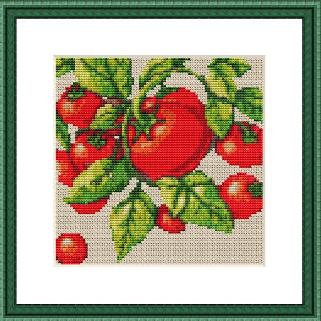 Tomatoes PDF Counted Cross Stitch Pattern Flavours of Autumn Digital ...
