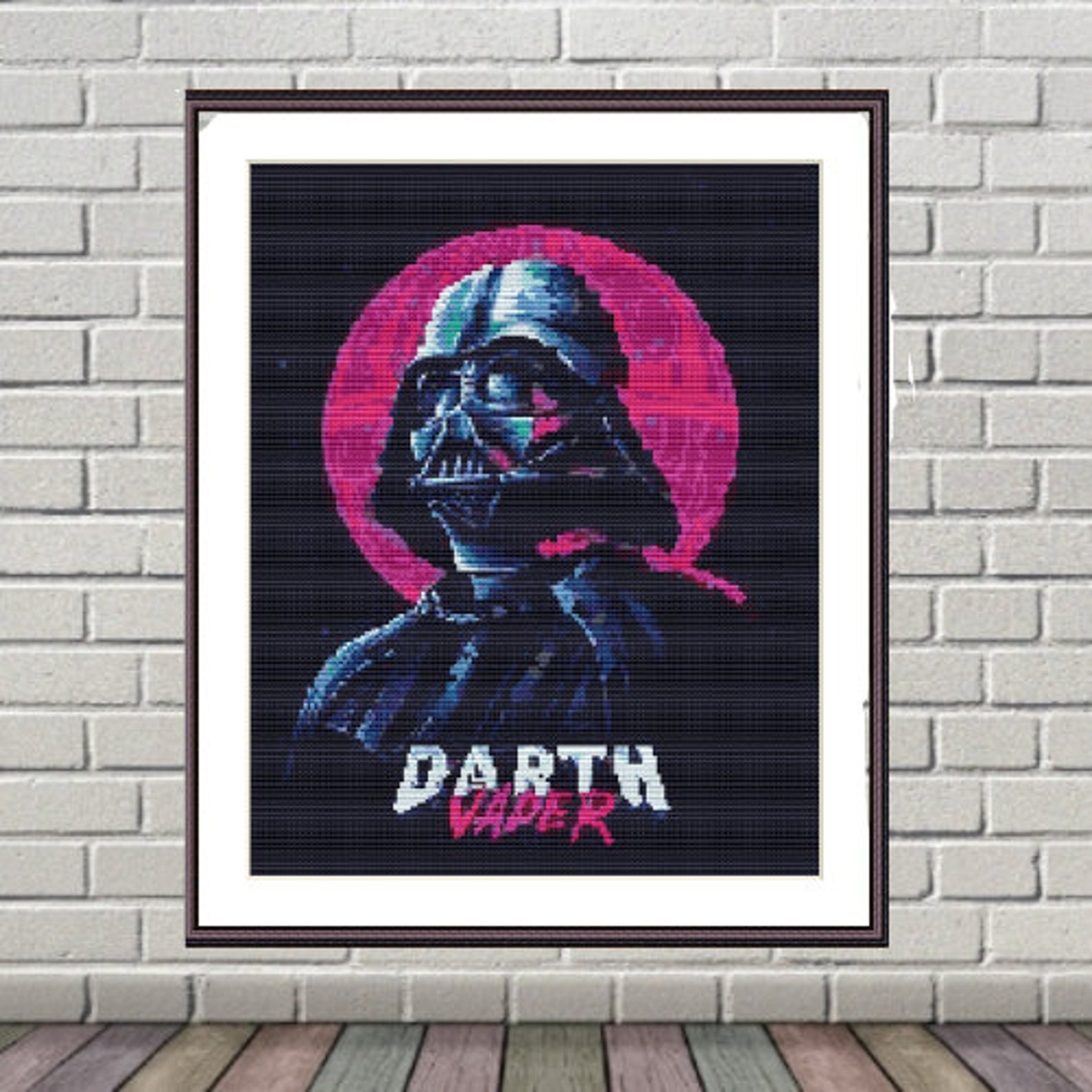 Darth Vader PDF Counted cross stitch pattern Star Wars Digital | Etsy