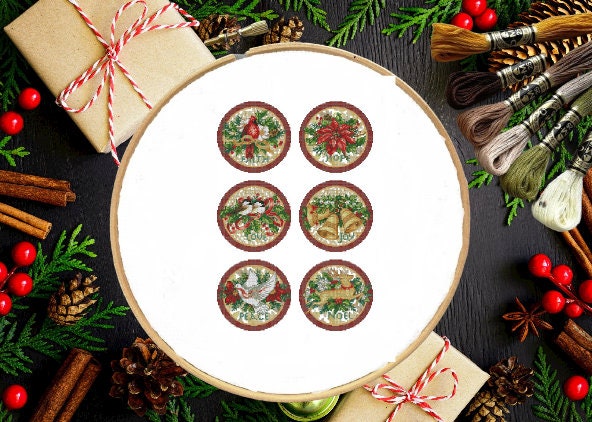 Vintage Christmas Ornaments PDF Counted Cross Stitch Pattern - Etsy Canada