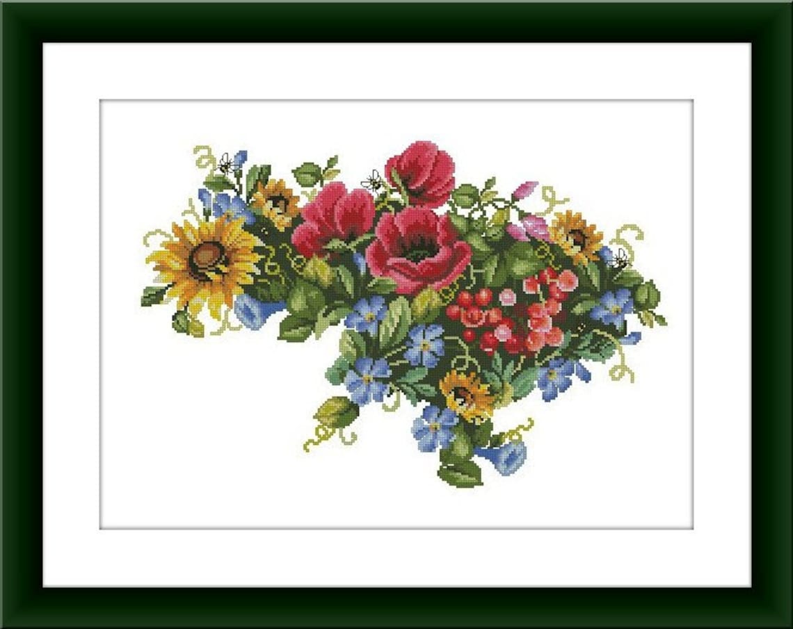 Map of Ukraine Counted Cross Stitch Pattern Ukrainian Folk Embroidery ...