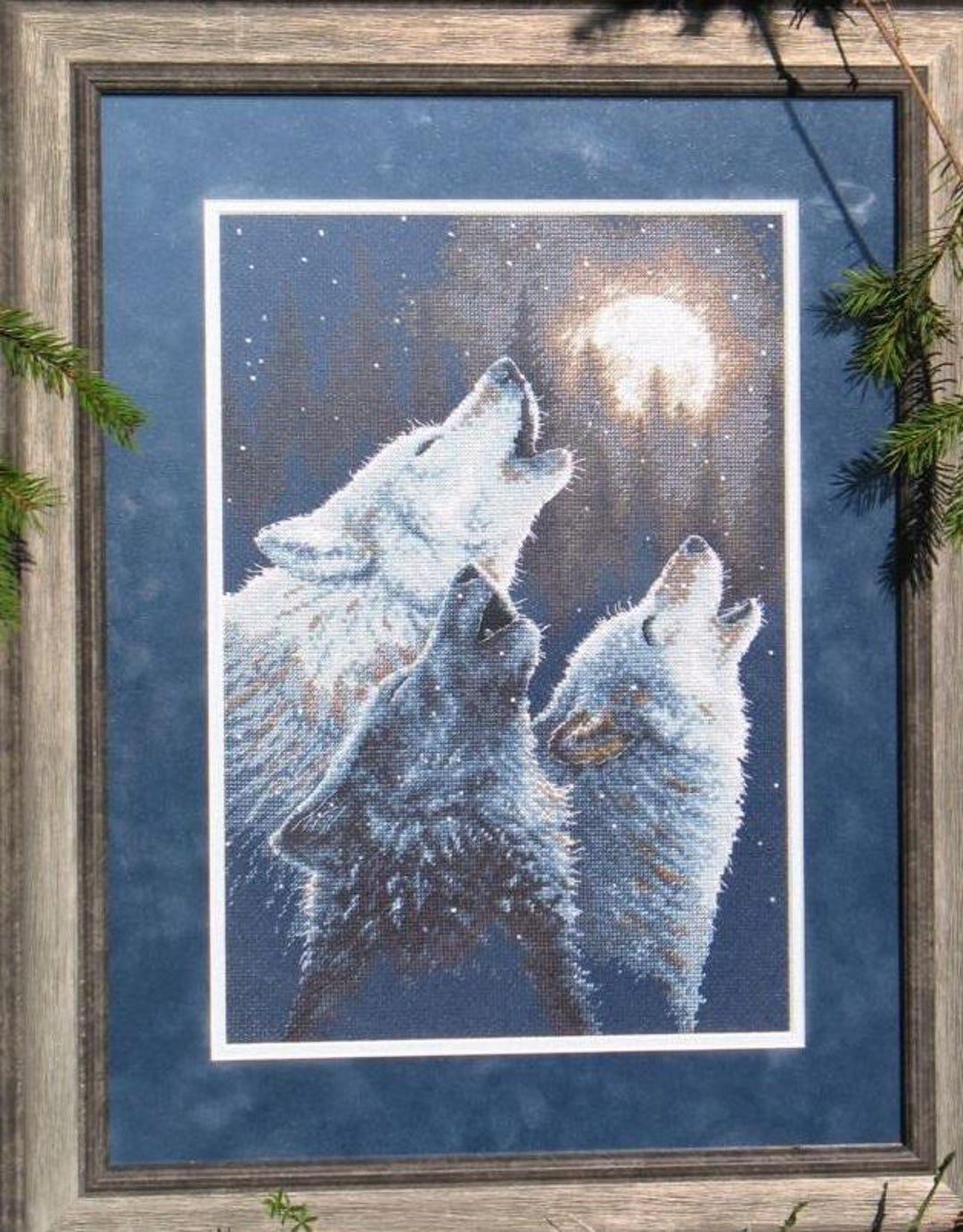 Wolf PDF Counted Cross Stitch Pattern Wolves Family Animals Digital ...